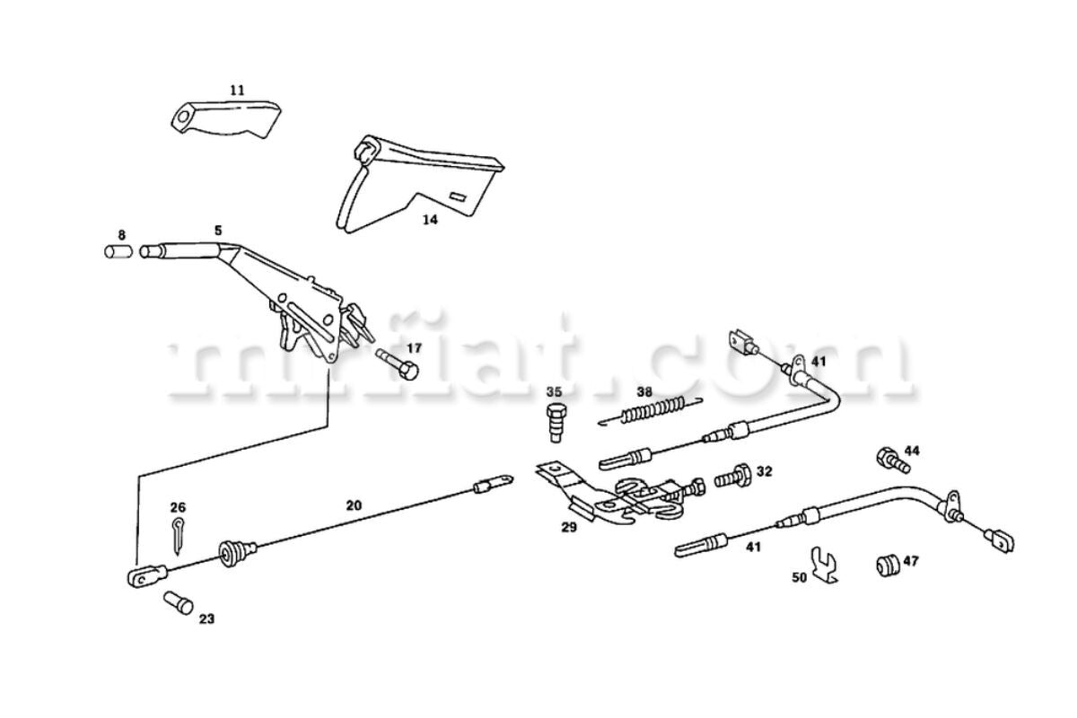 Mercedes W124 W201 Handbrake Cable Rear LH RH – MrFiat